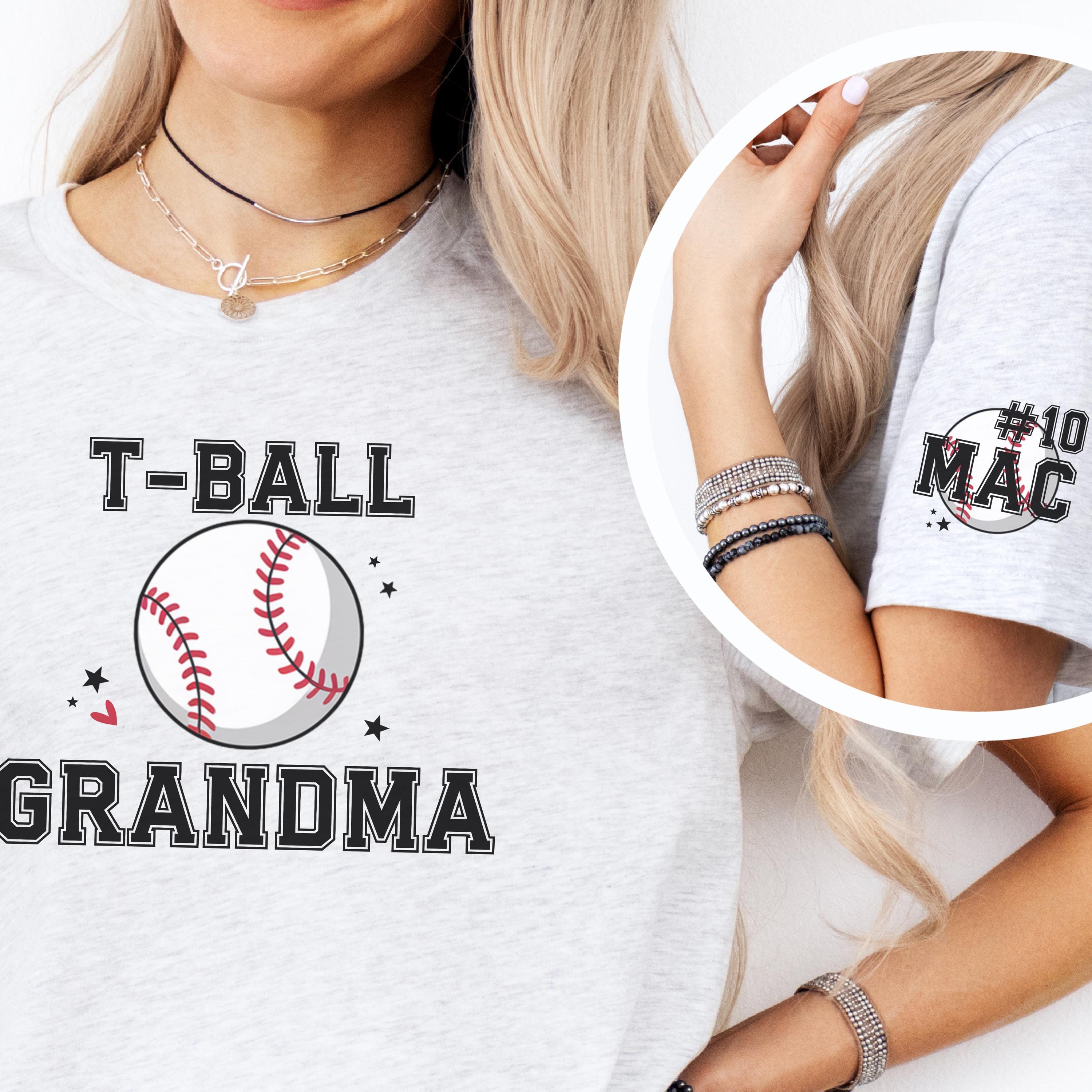 Personalized T-ball Grandma Shirt: Custom Baseball Nana Tee - Etsy