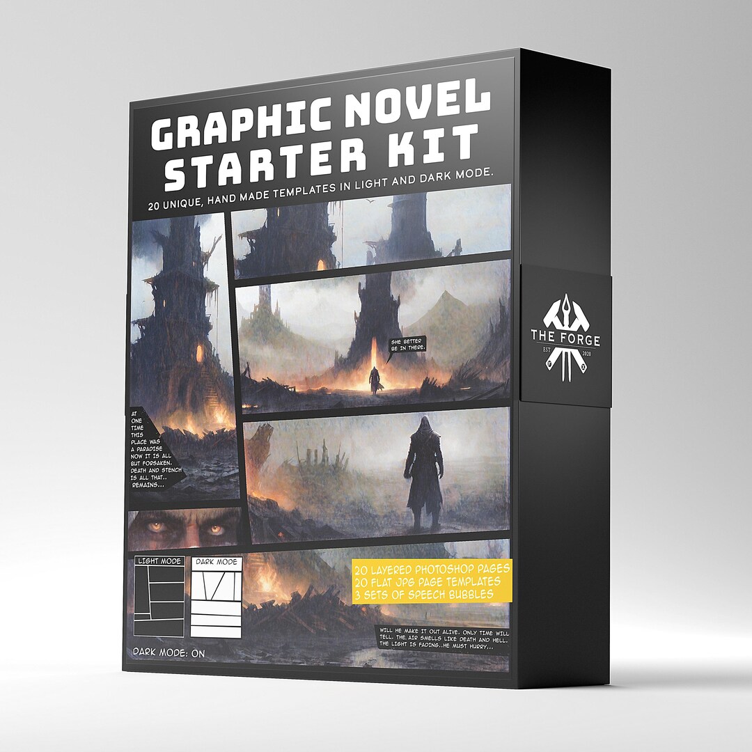 Graphic Novel Starter Kit: Dark Mode - Etsy