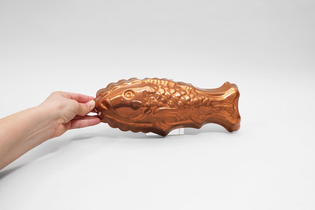 Copper Fish Mould | Vintage Fish Shape Taurus Portugal Cake Jello Tin ...