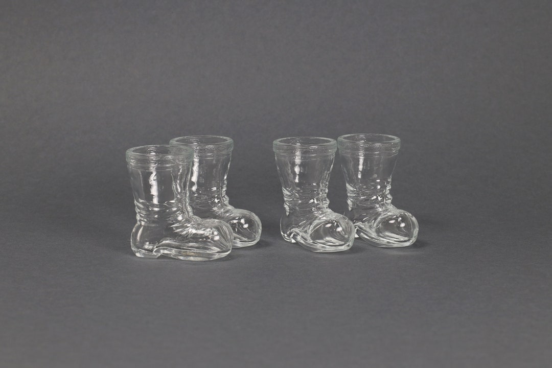 Set of 4 WMF Boot Shot Glasses | One for the Road Novelty Schnaps ...