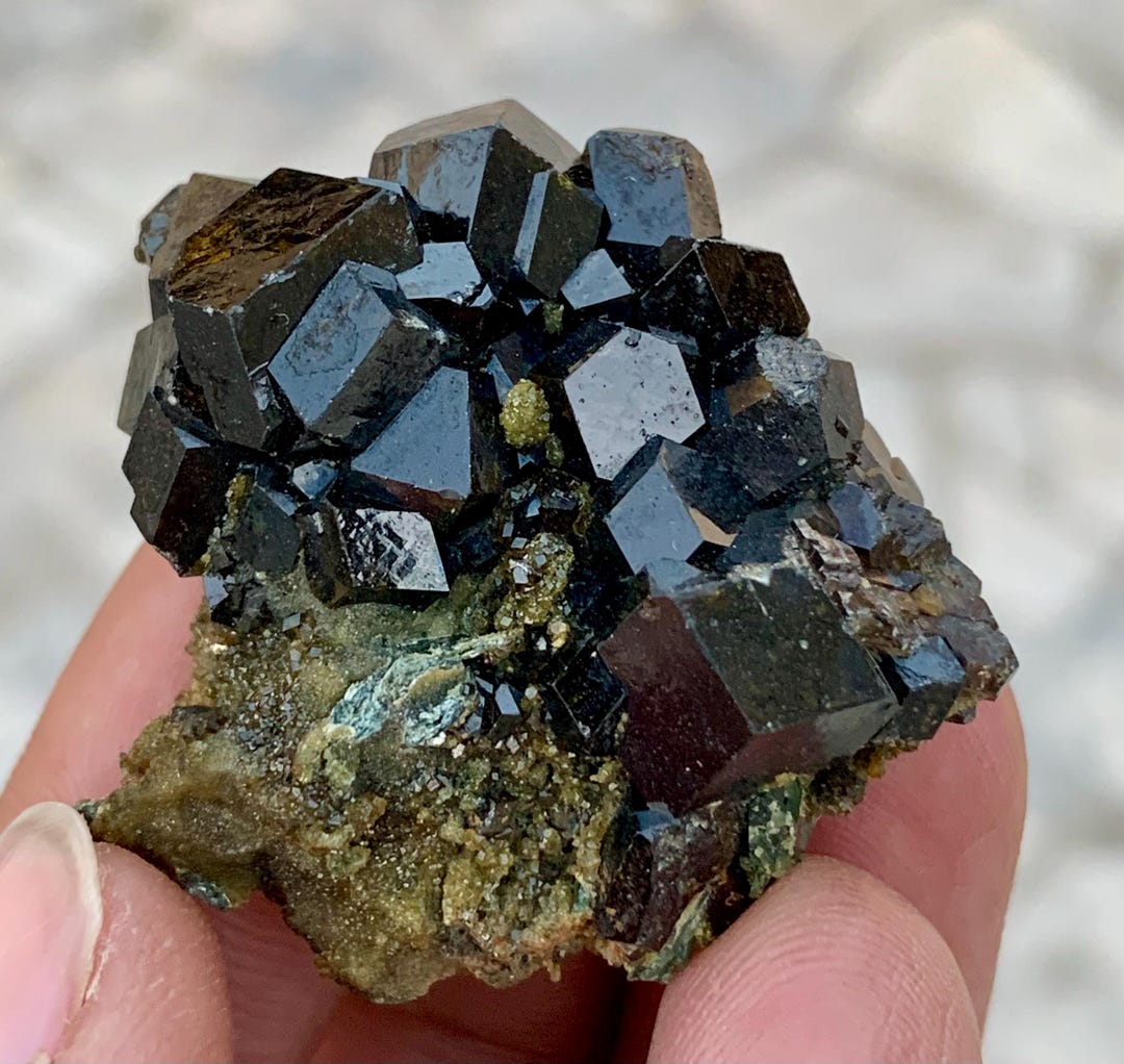 30 Gram Extremely Rare Perfect Andradite Garnet Crystal on Matrix ...