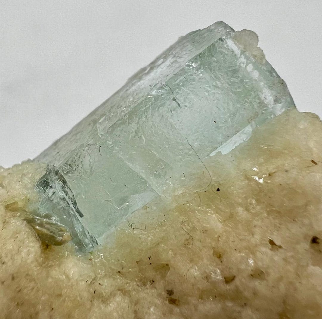 Natural Aquamarine Crystal on Matrix With Mica - Pakistan (42 Gram) - Etsy