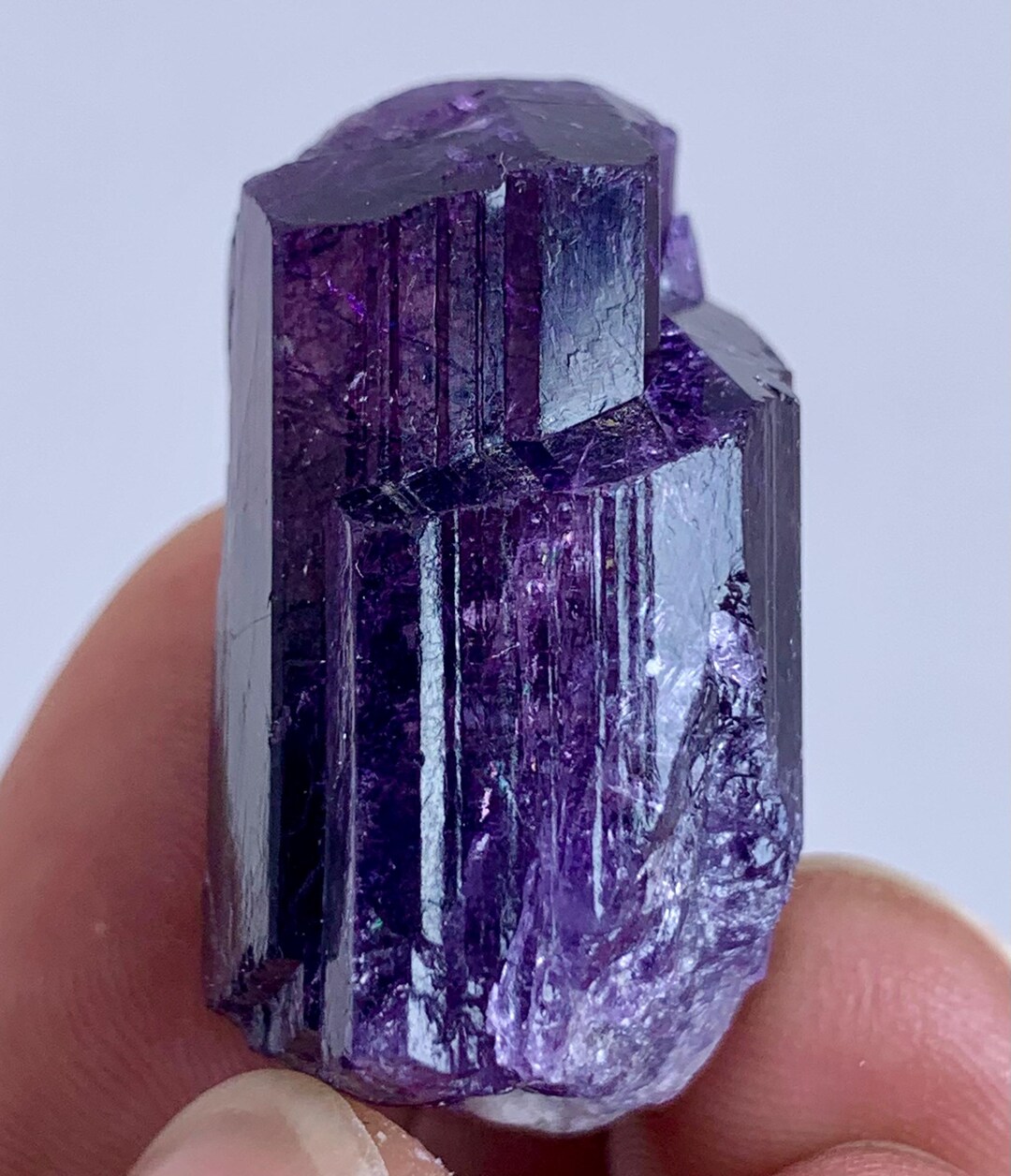 13g Fluorescent Purple Scapolite Crystal – UV Reactive Gemstone ...