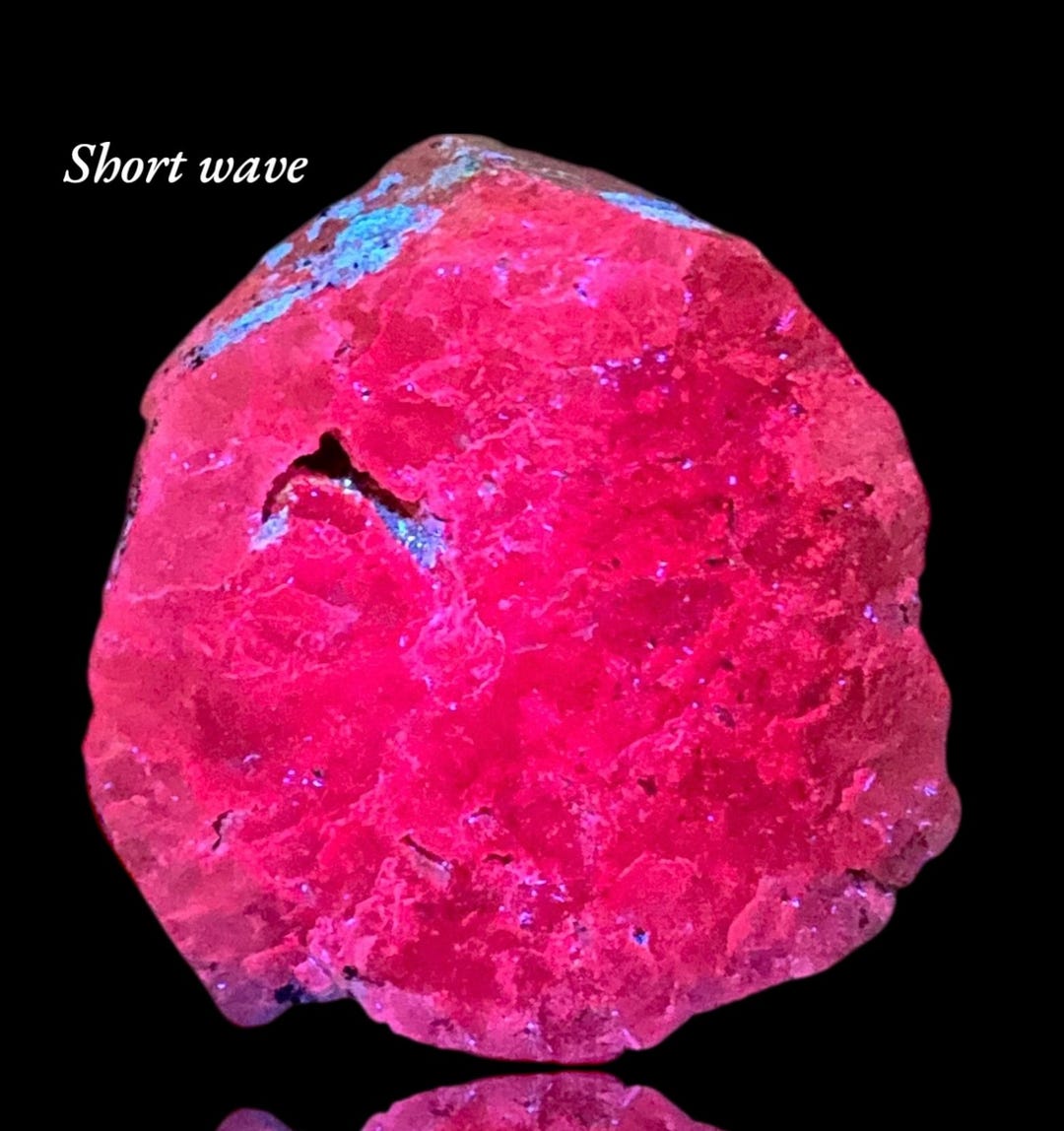 Red Fluorescent Scapolite Mineral Specimen: Rare Collectible Crystal ...
