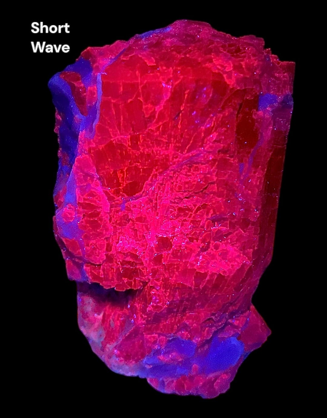 88g Fluorescent Purple Scapolite Crystal – UV Reactive Gemstone ...