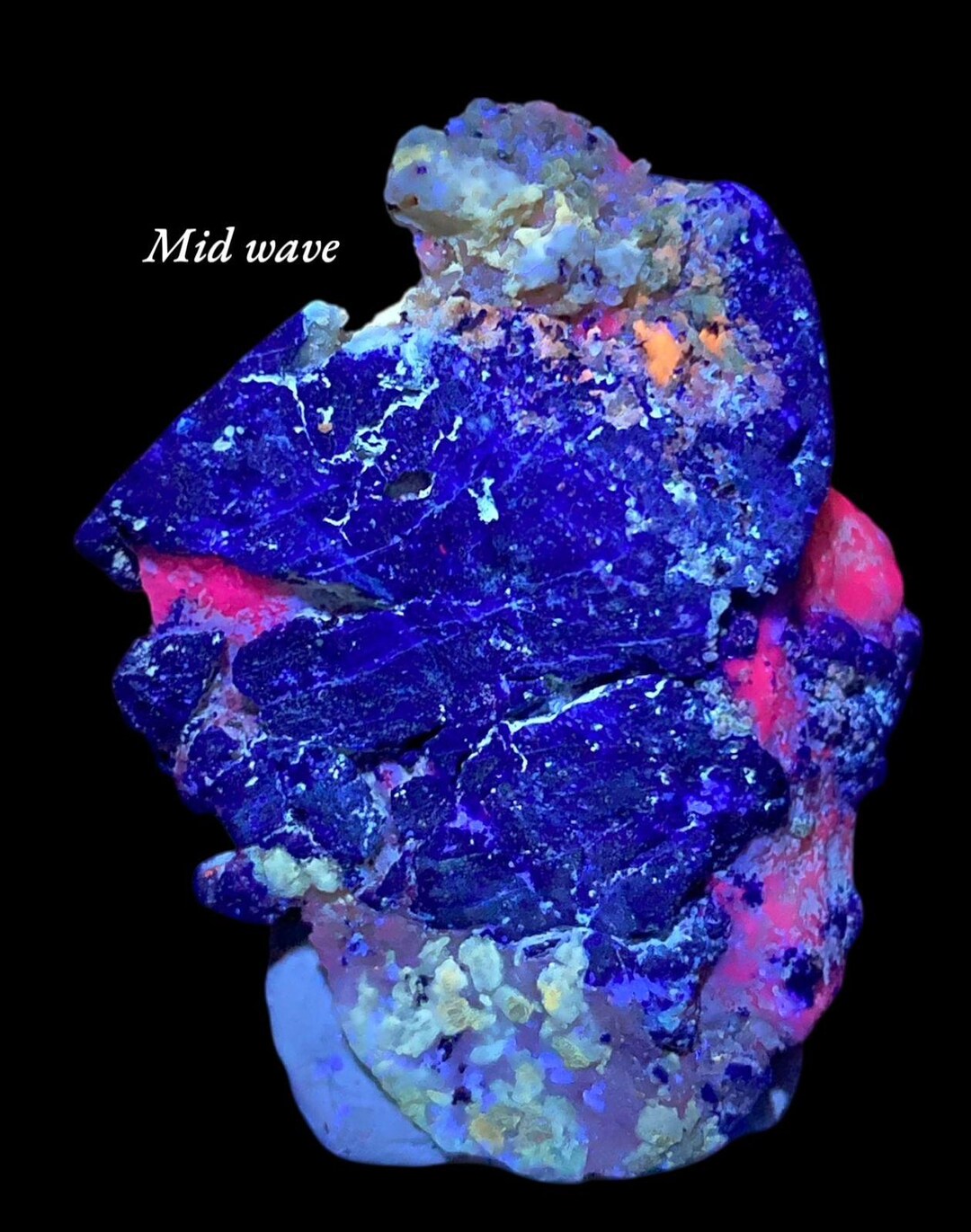 Royal Blue Lazurite Specimen: Pyrite & Calcite, Afghanistan - 33 Gram ...