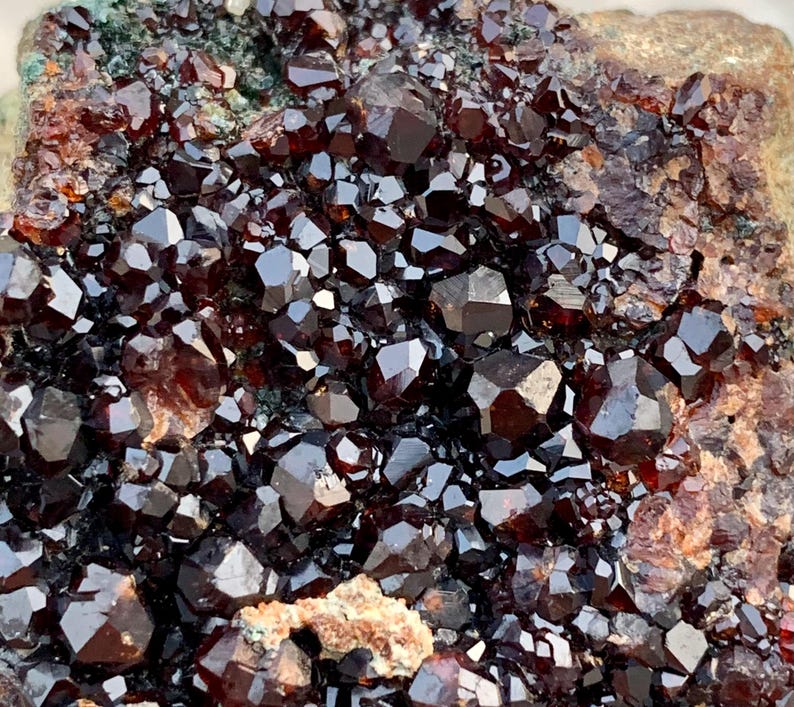 142 Gram Stunning Extremely Rare Natural Deep Red Spessartine Garnet ...