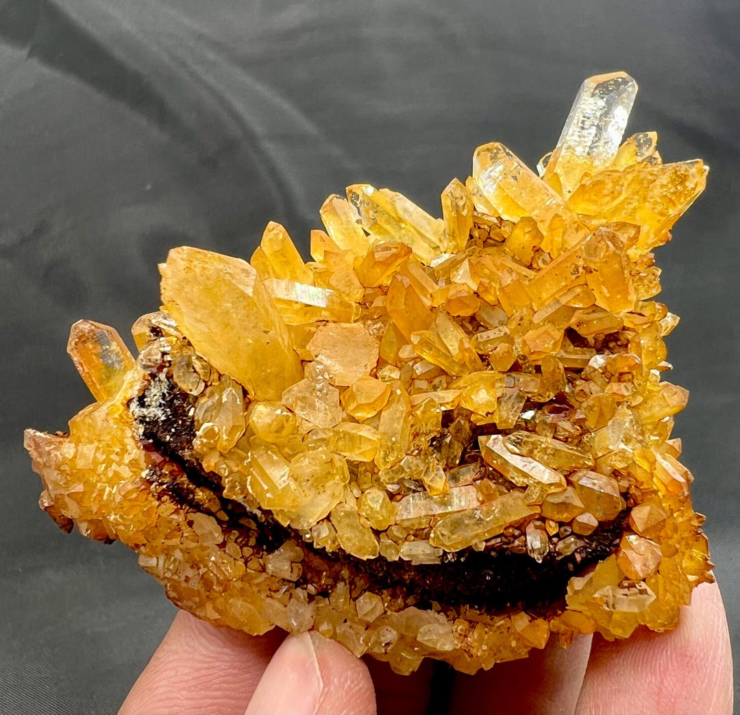 Rare Yellow Quartz Crystal Cluster – Balochistan, Pakistan (98g) - Etsy