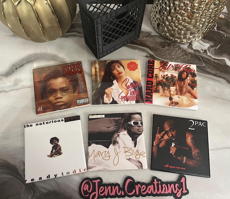 Personalized Photo Coaster Set – Custom Album Art, 3D Crate - Etsy