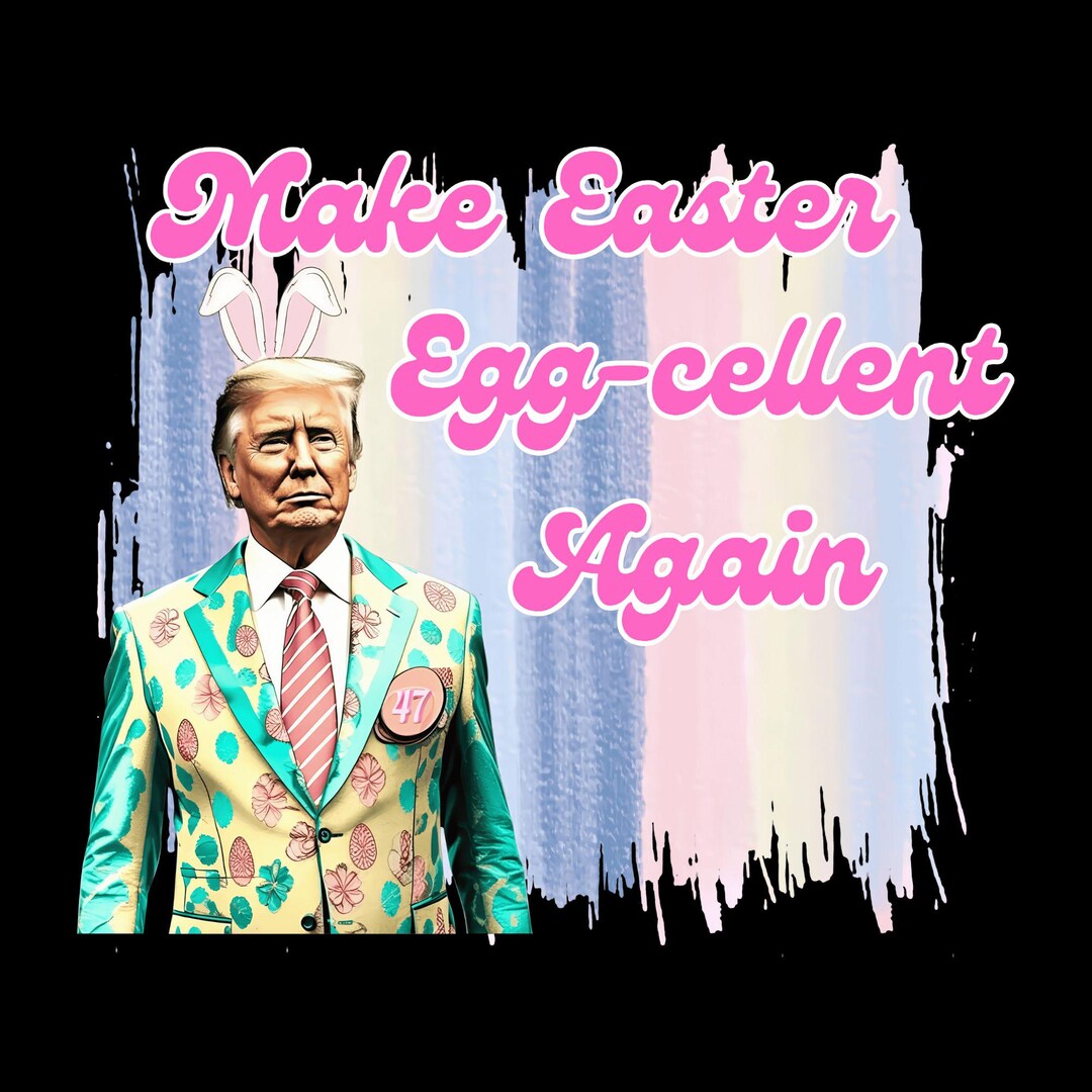 Funny Trump Bunny Design for Easter Digital PNG, Instant PNG Download ...