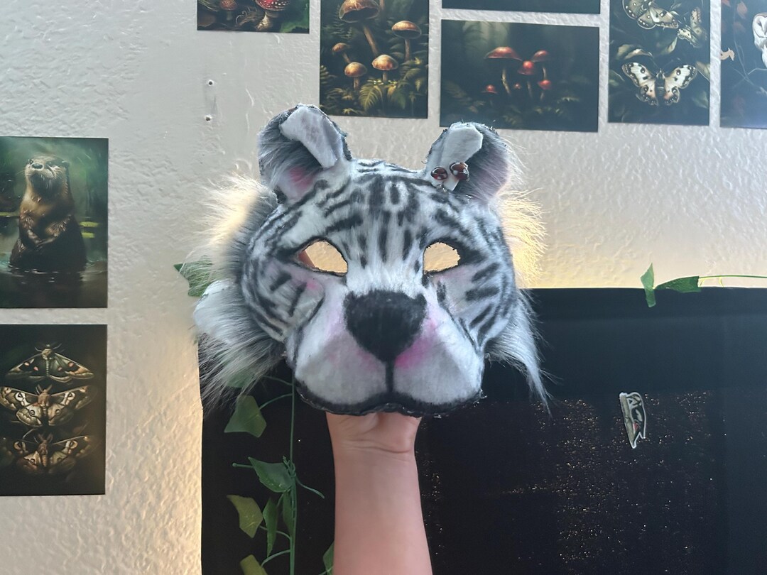 White Tiger Therian Mask! - Etsy