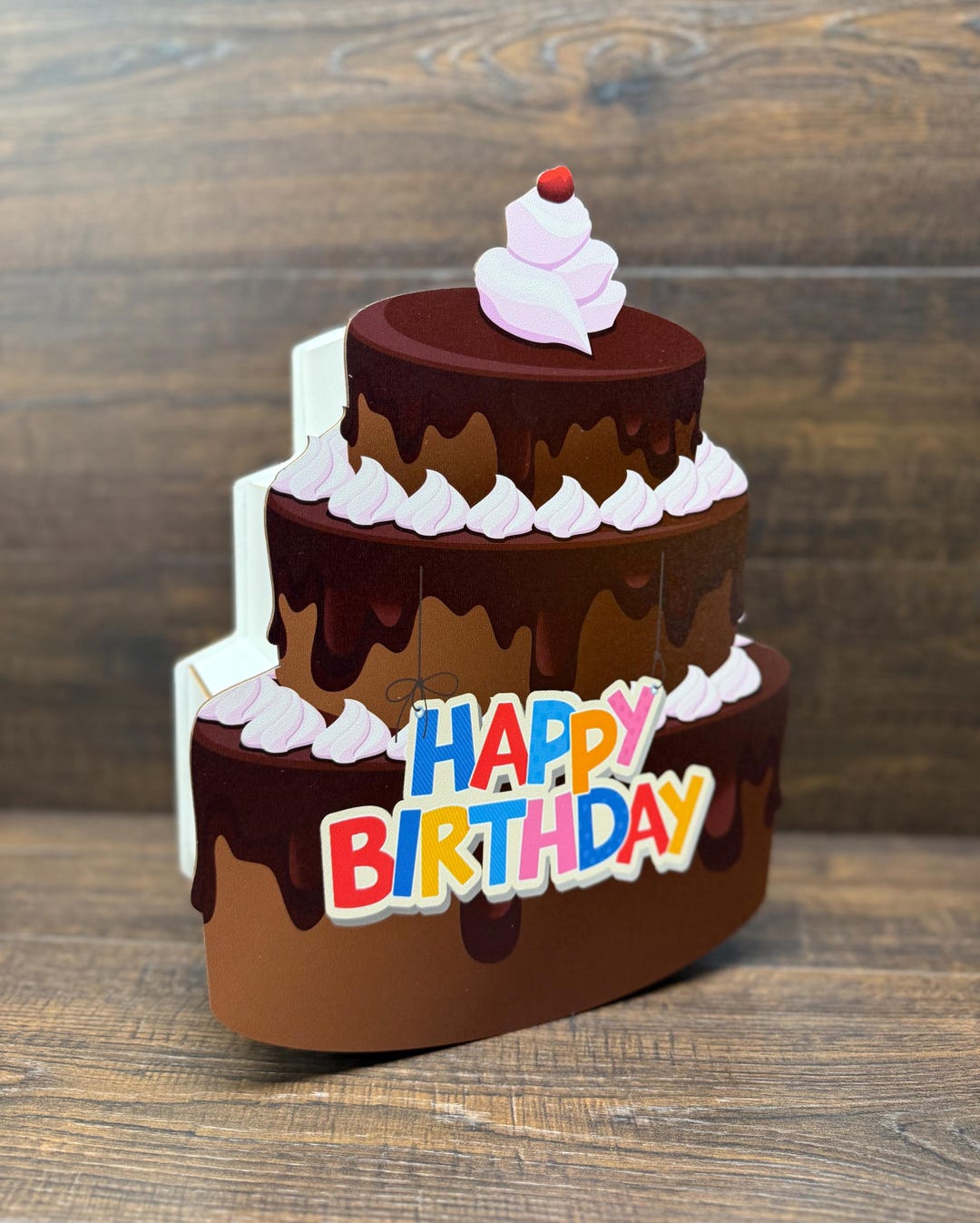 Birthday Gift Box, Cake-shaped Gift Box, Happy Birthday Packaging, 3D ...