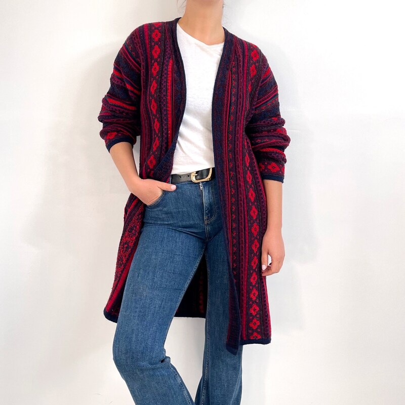 Long Wrap Cardigan - Etsy