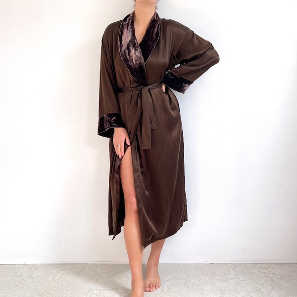 Silk Velvet Robe - Etsy
