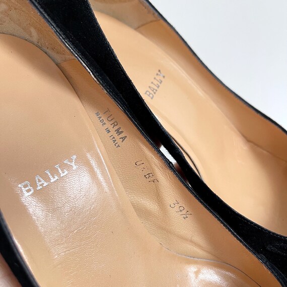 Vintage BALLY ‘Turma’ Pointy Kitten Heel Shoes | Blac… - Gem