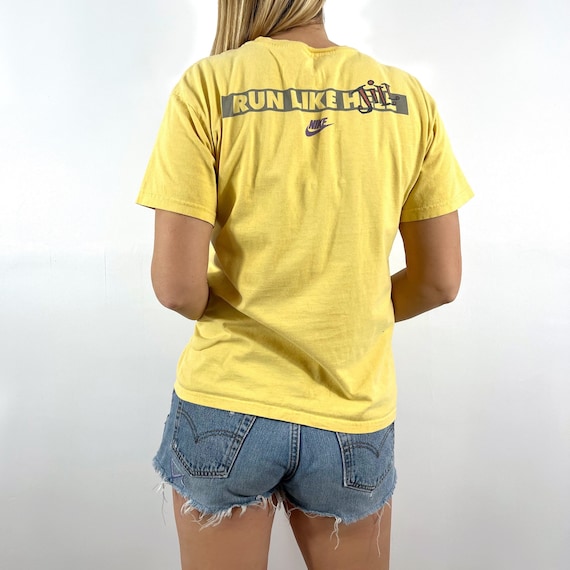 Rare Vintage NIKE ‘Jack & Jill’ Poem T-shirt, Yellow … - Gem