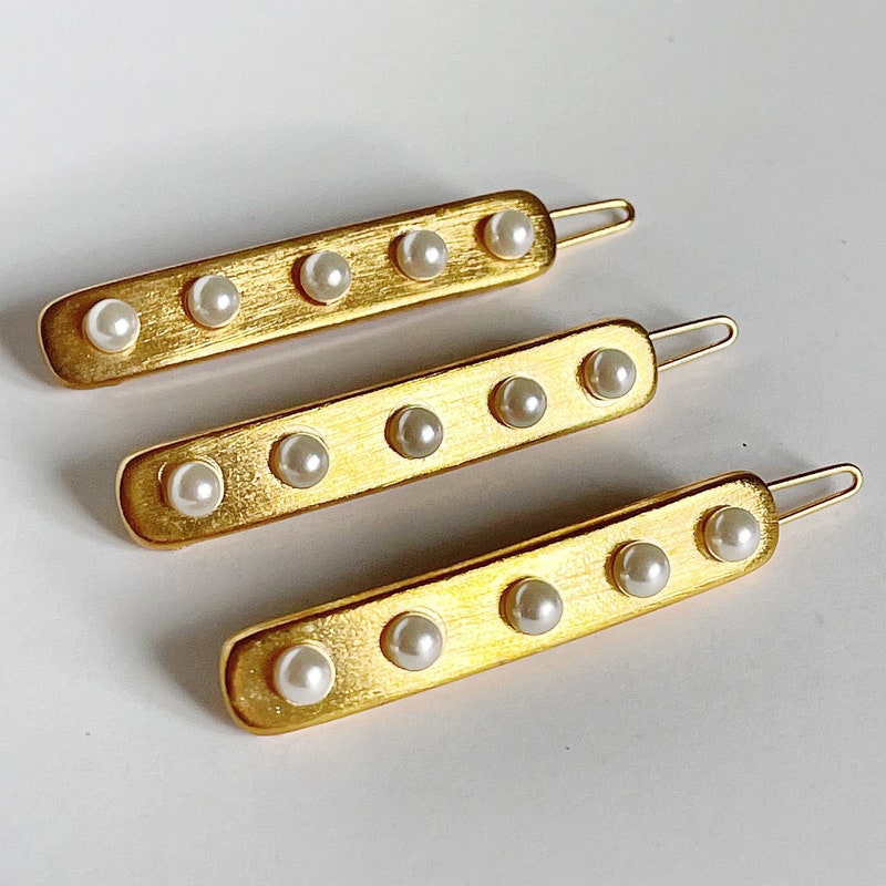 Pearl Hair Clip - Etsy