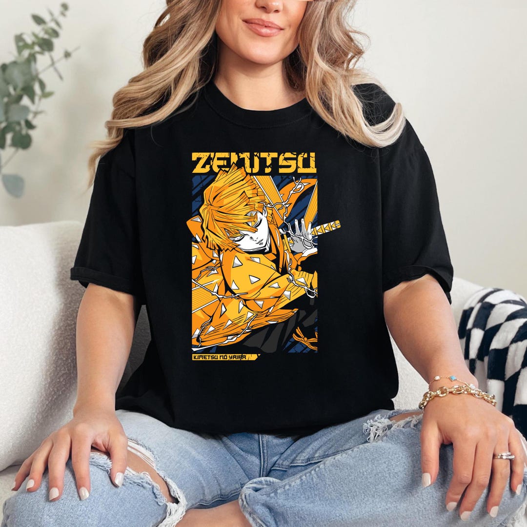 Zenitsu Shirt, Lightning Breathing Shirt, Hashira Shirt, Anime Shirt ...
