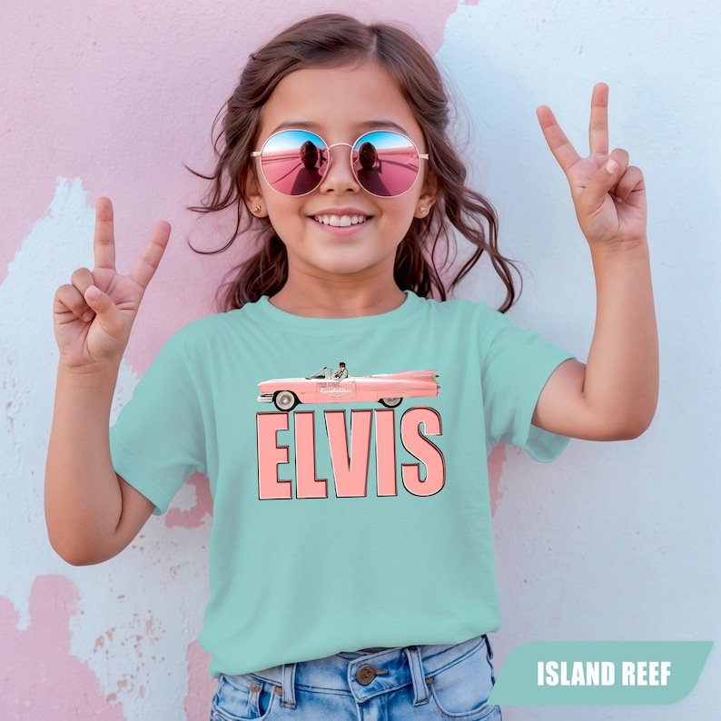 Elvis Presley Pink Shirt, Elvis Presley Gift for Daughter, Elvis ...
