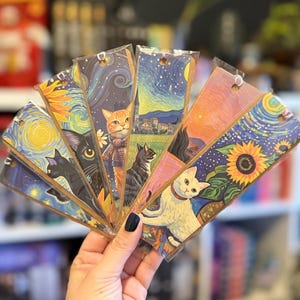 Assorted Cat Themed Bookmarks With Tassels and Pendants - Etsy