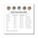 Grain Conversion Chart Fresh Milled Flour Magnet 4x4 - Etsy