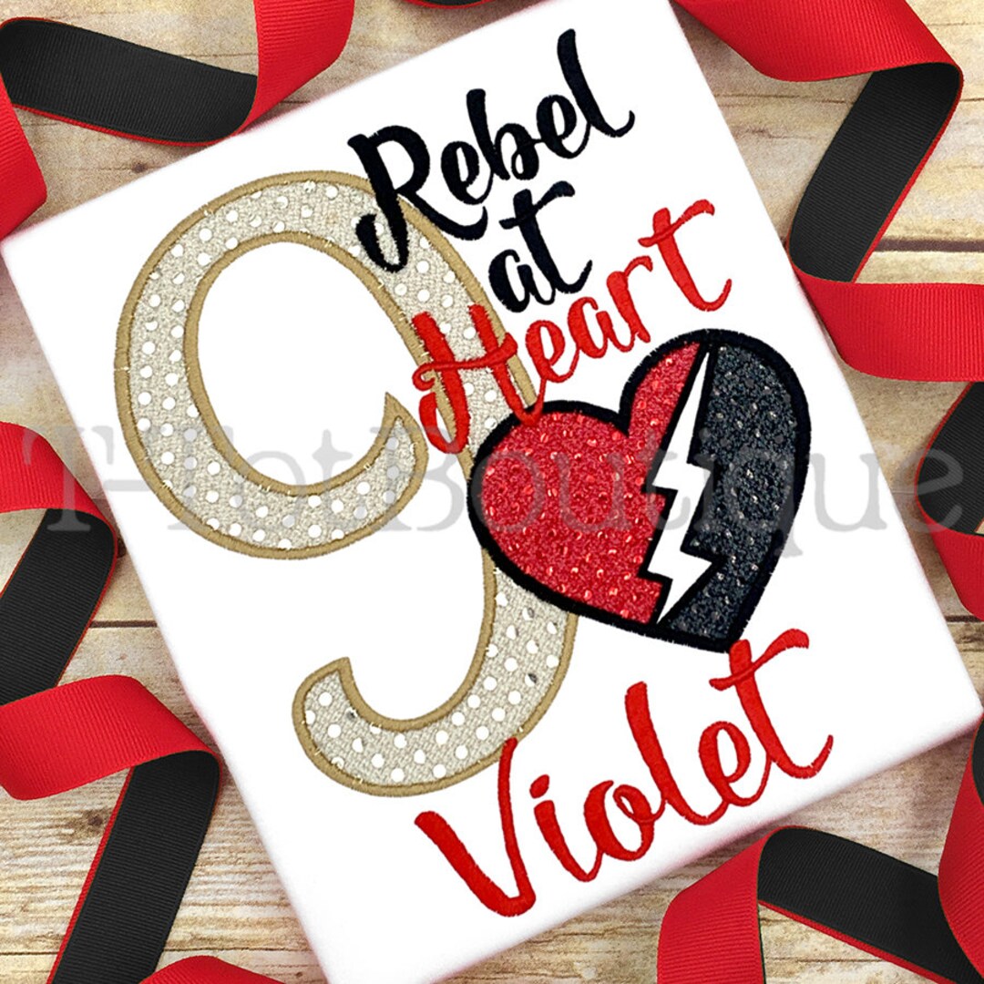 Descendants Heart Birthday Embroidered Shirt Rise of Red Villain Movie ...