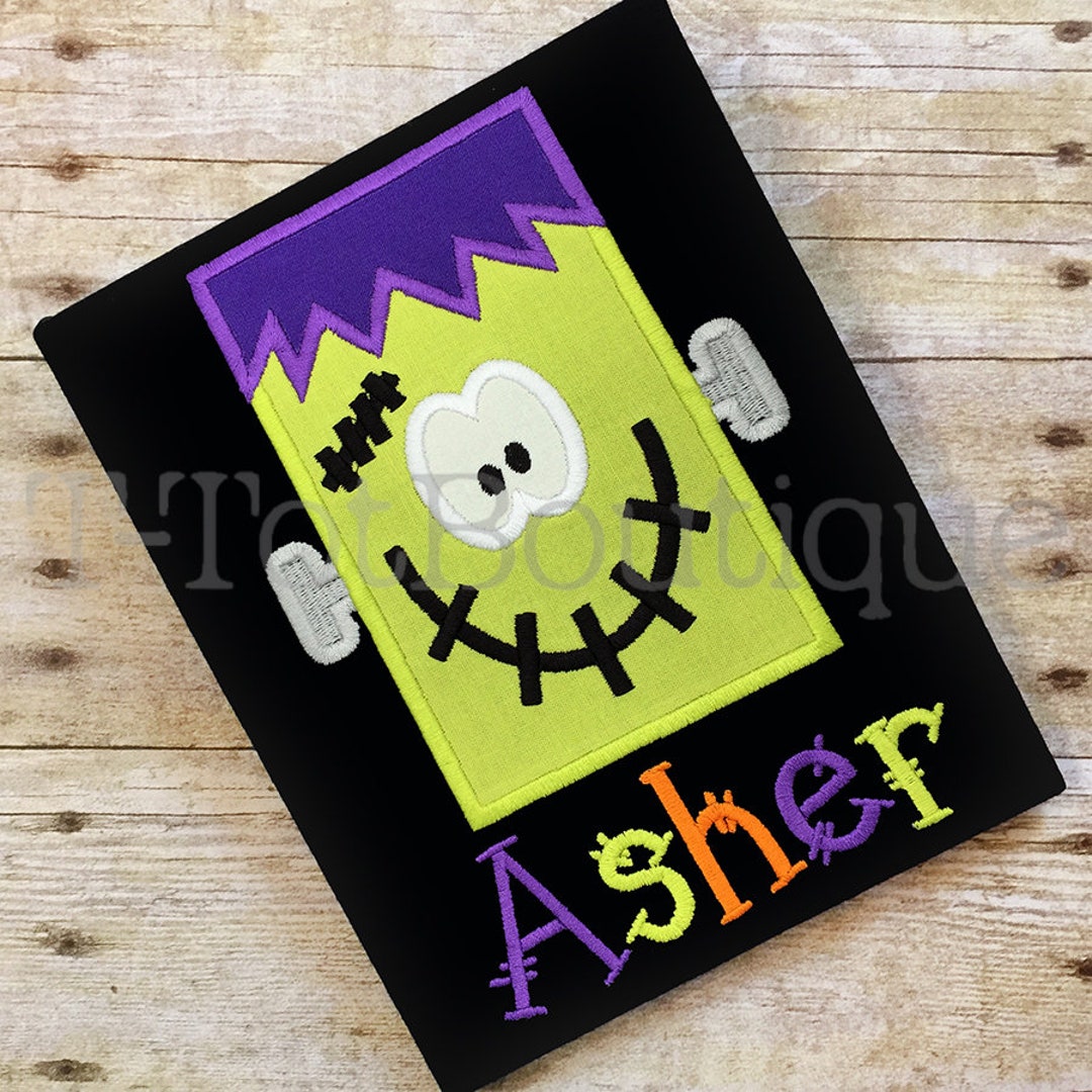 Silly Frankenstein Birthday Halloween Embroidered Shirt Monster Mash ...