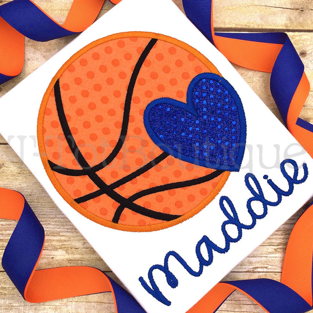 Your Favorite Team Colors Basketball Embroidered Shirt for Girls or ...