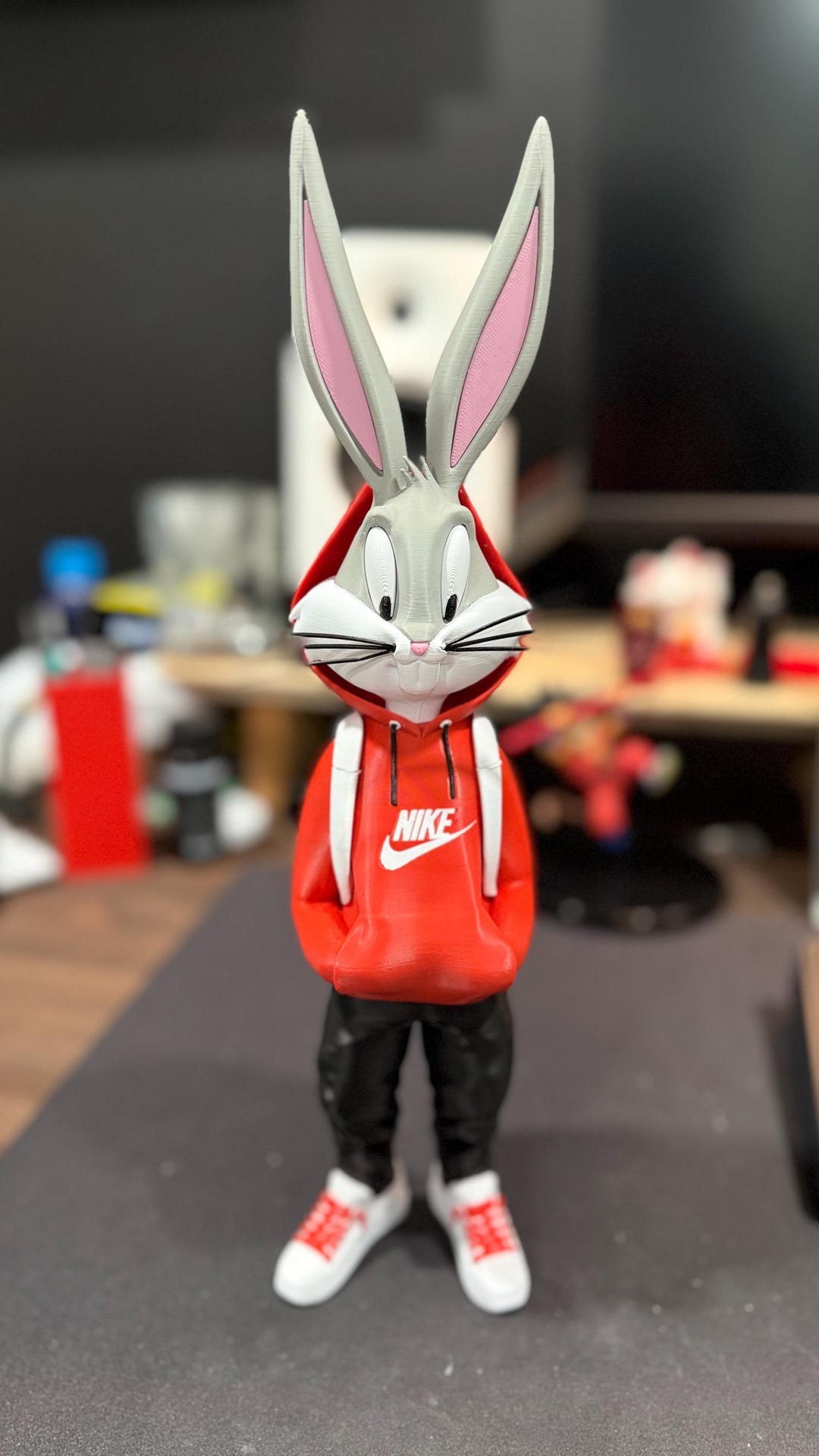 3D Printed Bunny - Cute Rabbit Figurine for Minimalist Office Decor ...