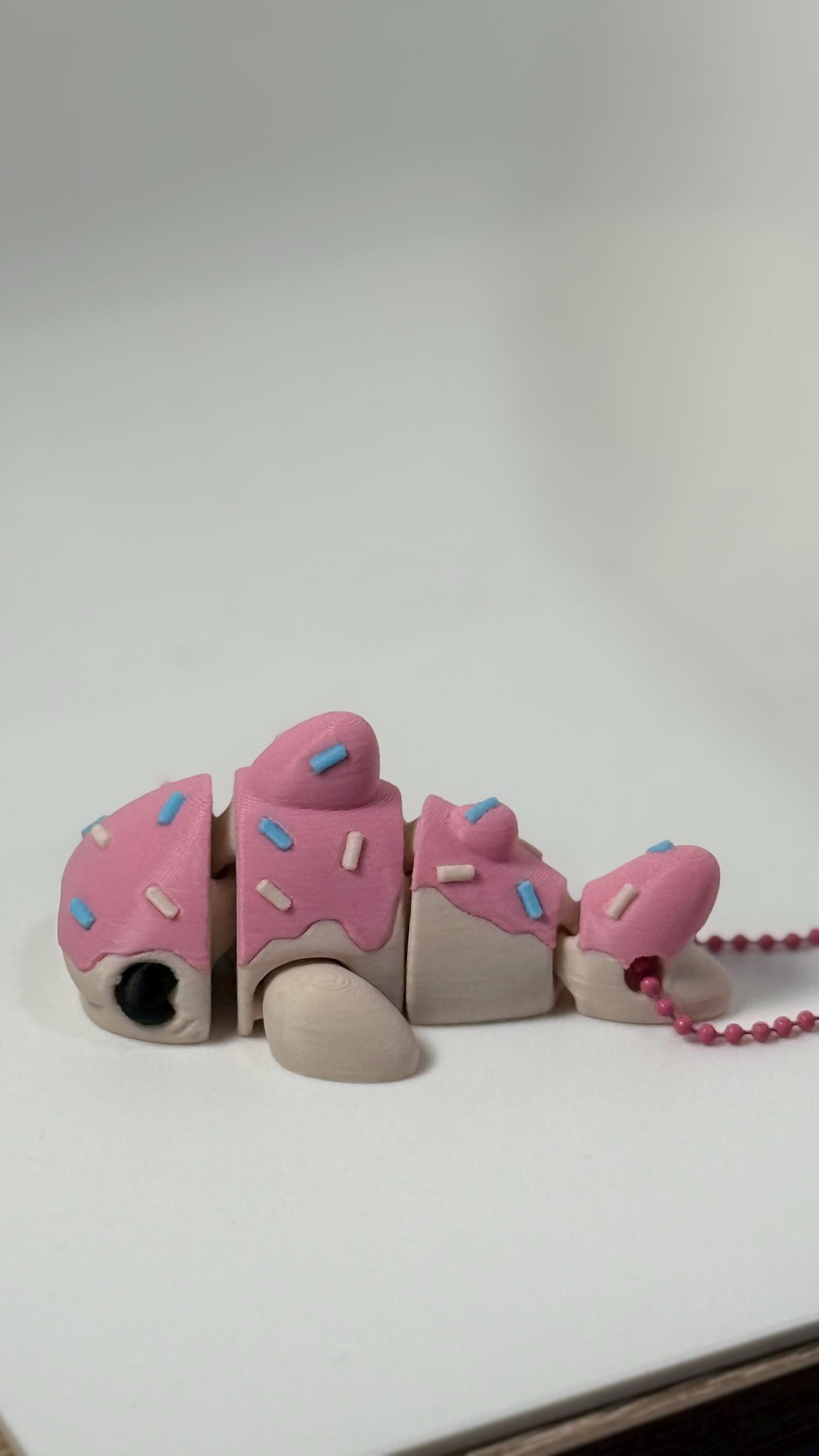Donut Shark Flex Toy: Pink Sprinkled PLA Fidget - Etsy