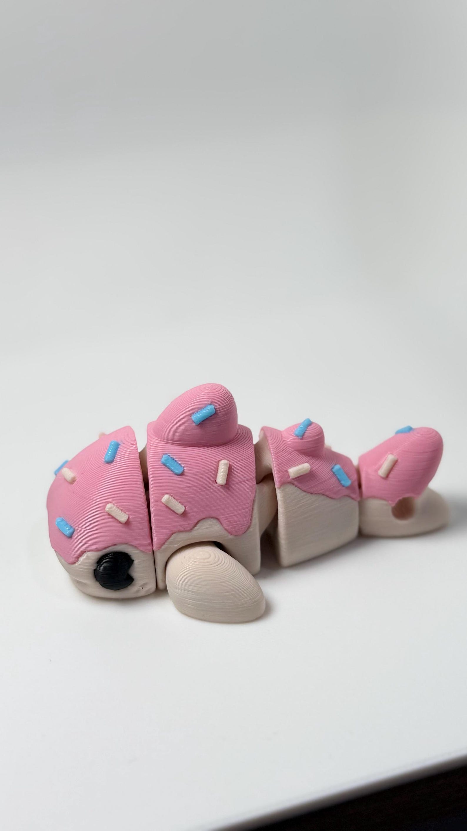 Donut Shark Flex Toy: Pink Sprinkled PLA Fidget - Etsy