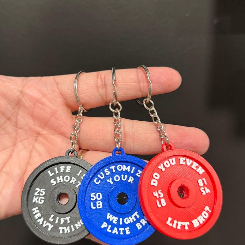 Custom Fitness Keychains - Etsy