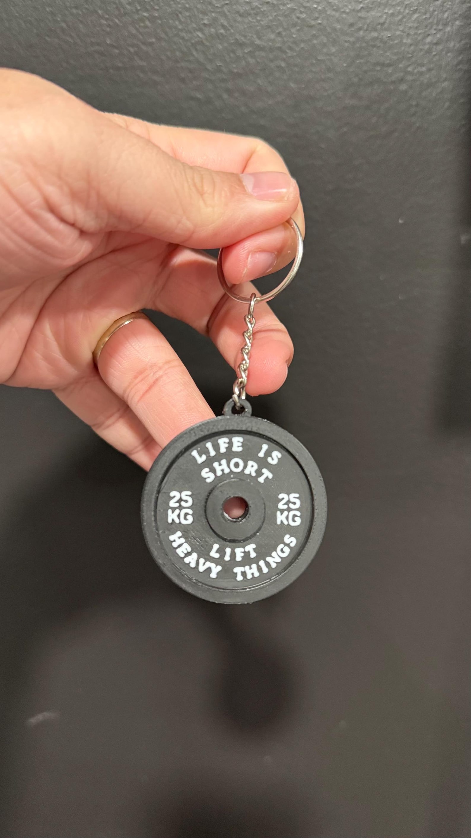 Custom Weight Plate Keychain: Personalized Gym Gift, Fitness Fan ...