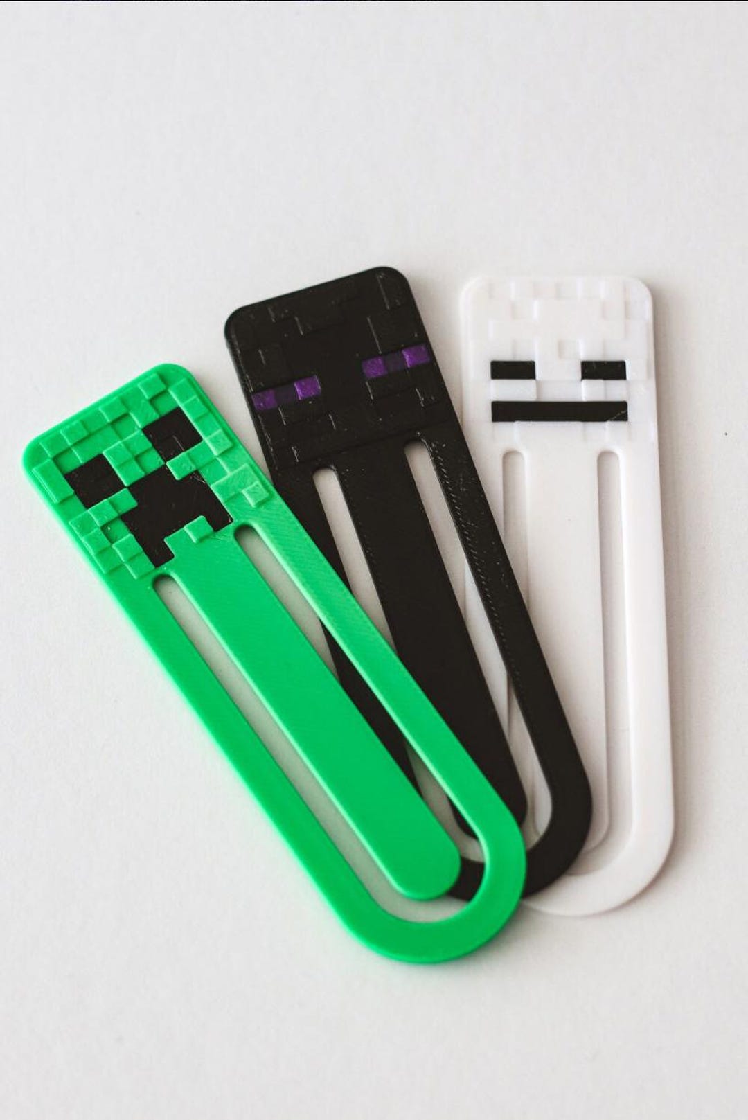 Minecraft Bookmarks | 3D Printed Creeper, Enderman, Skeleton - Etsy