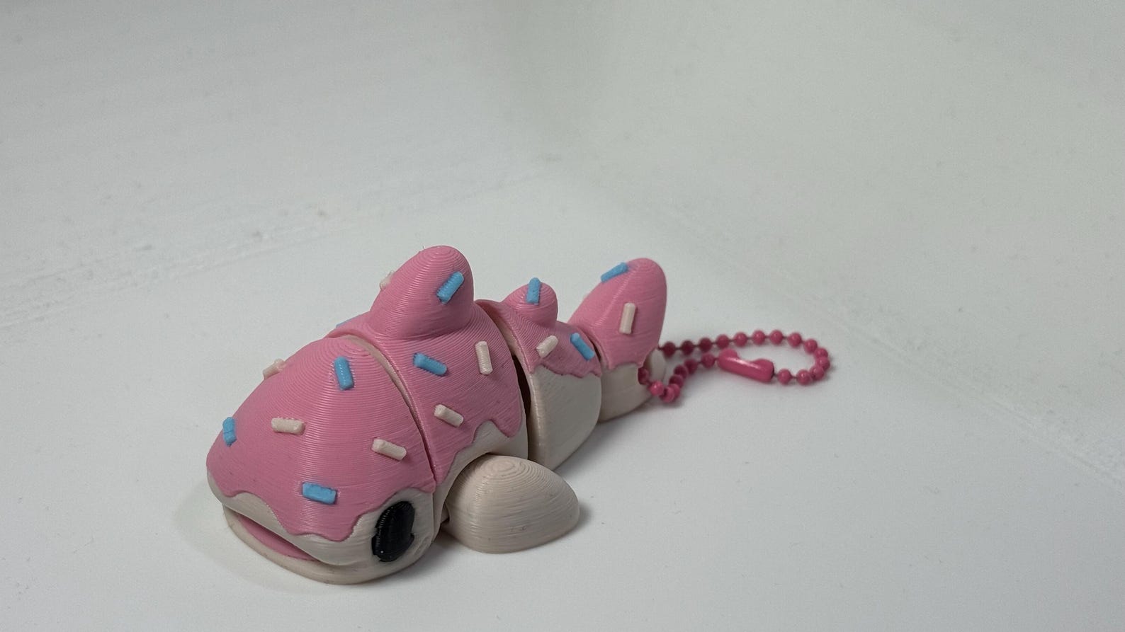 Donut Shark Flex Toy: Pink Sprinkled PLA Fidget - Etsy