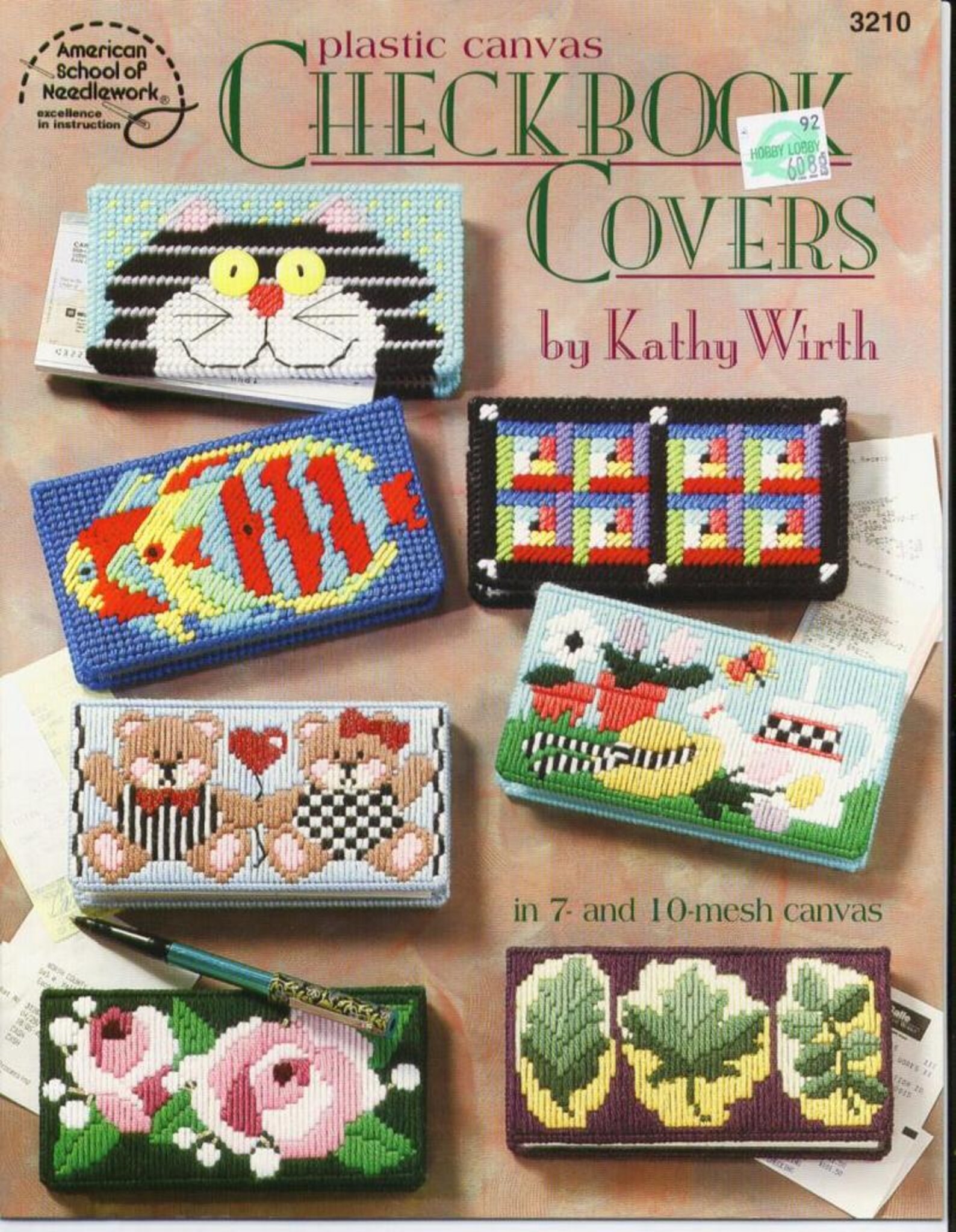Plastic Canvas Checkbook Cover Patterns – Fun and Cute Designs in 7 ...