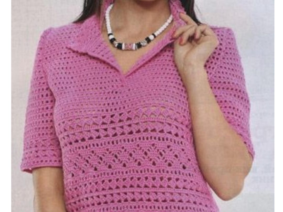 Women's Crochet Blouse Pattern PDF Summer Lace Crochet for Woman ...