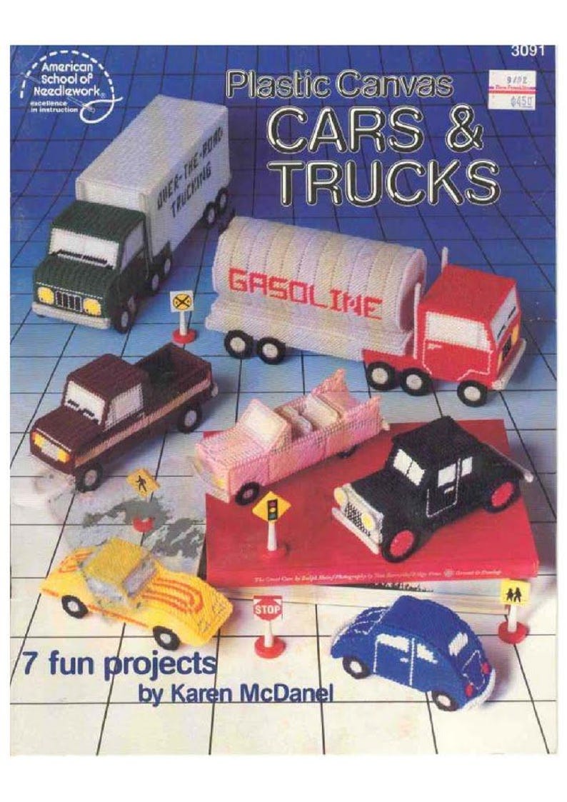 Plastic Canvas Cars and Trucks Pattern Book – 7 Fun Vehicle Projects - Etsy