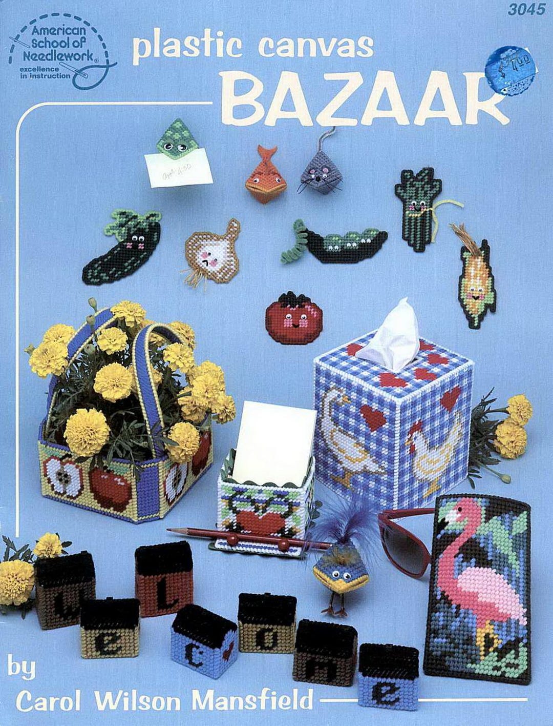 Plastic Canvas Pattern Book – Crafts, Magnets, Boxes, Tissue Covers ...