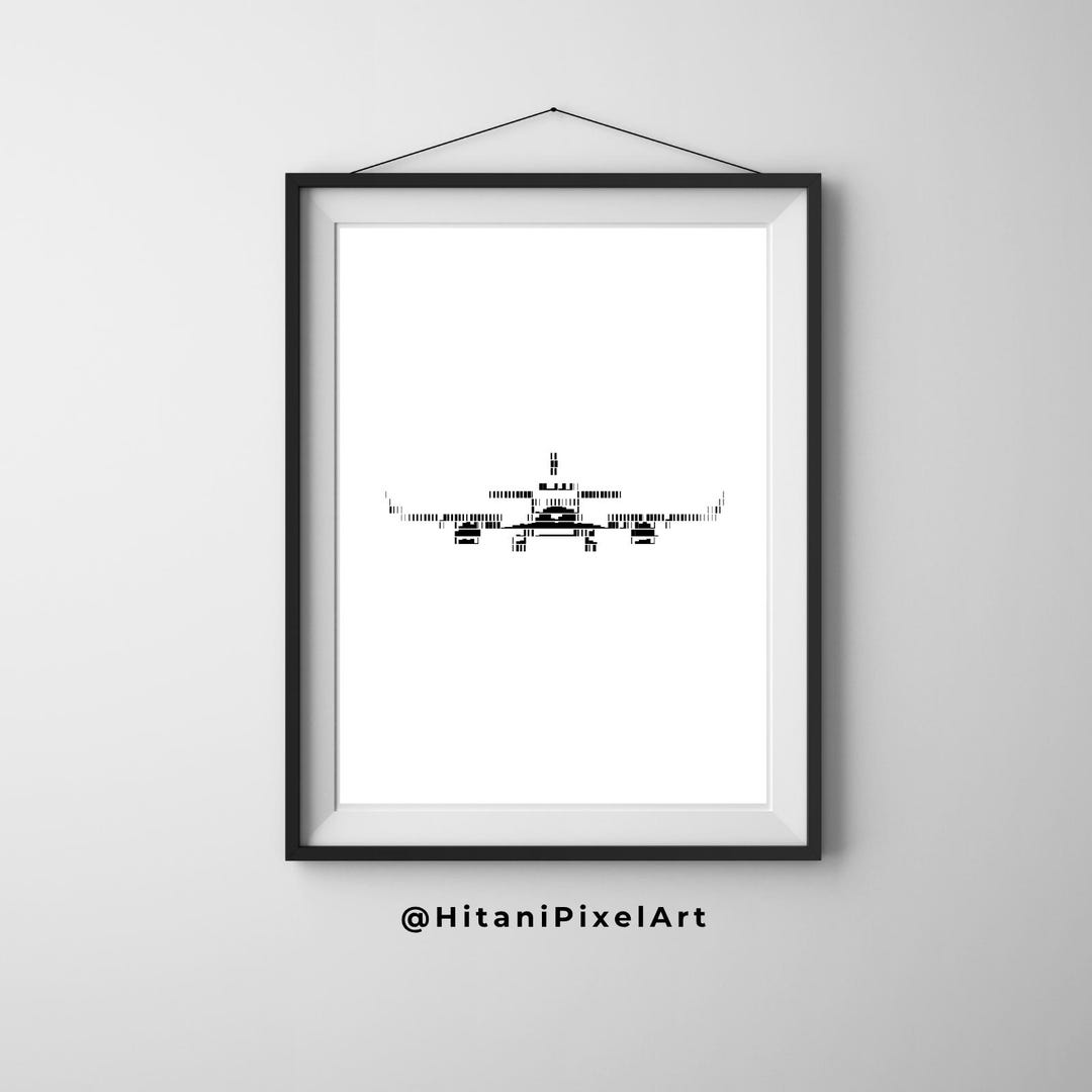 Simple Multipurpose ASCII Airplane Painting | Print |card |wall Art ...