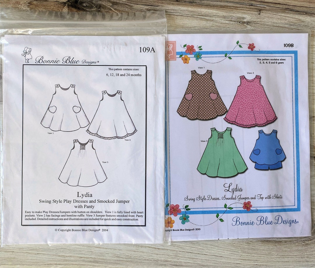 Bonnie Blue Designs Lydia Pattern Sizes 6 Months to 6 Years - Etsy