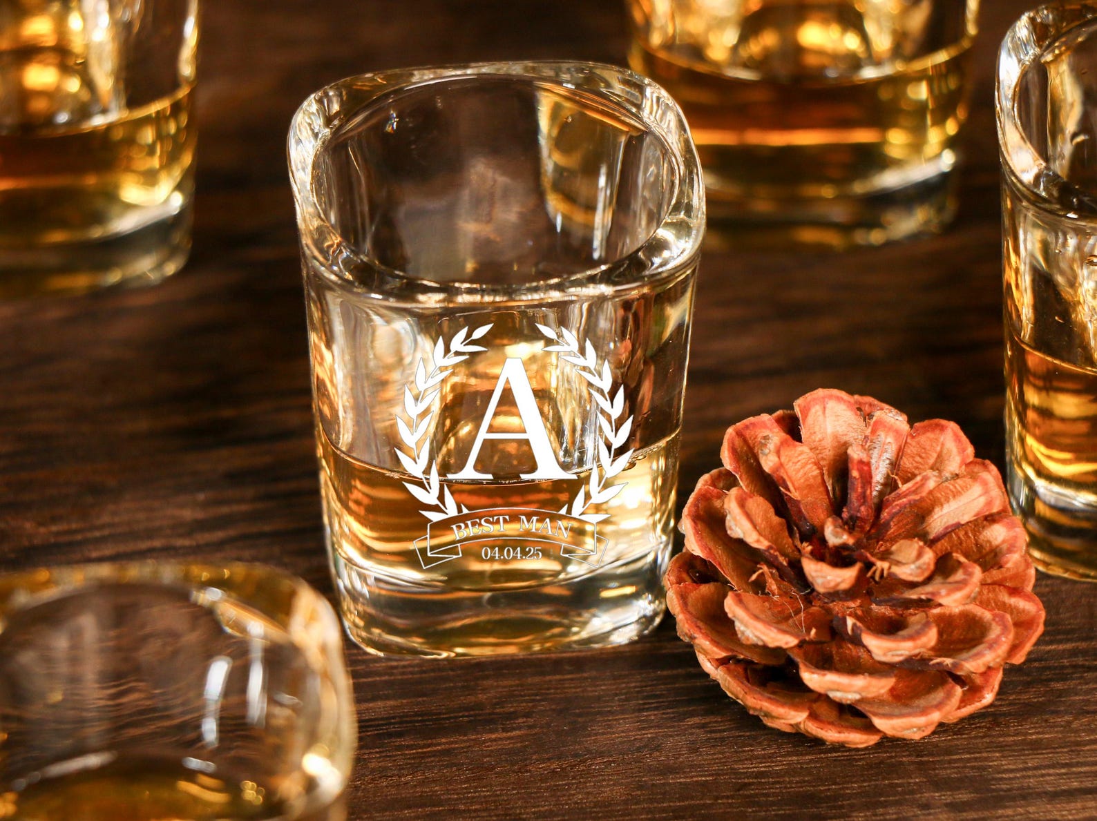 Custom Logo 2oz Shot Glass, Personalized Company Logo Engraved Shot ...