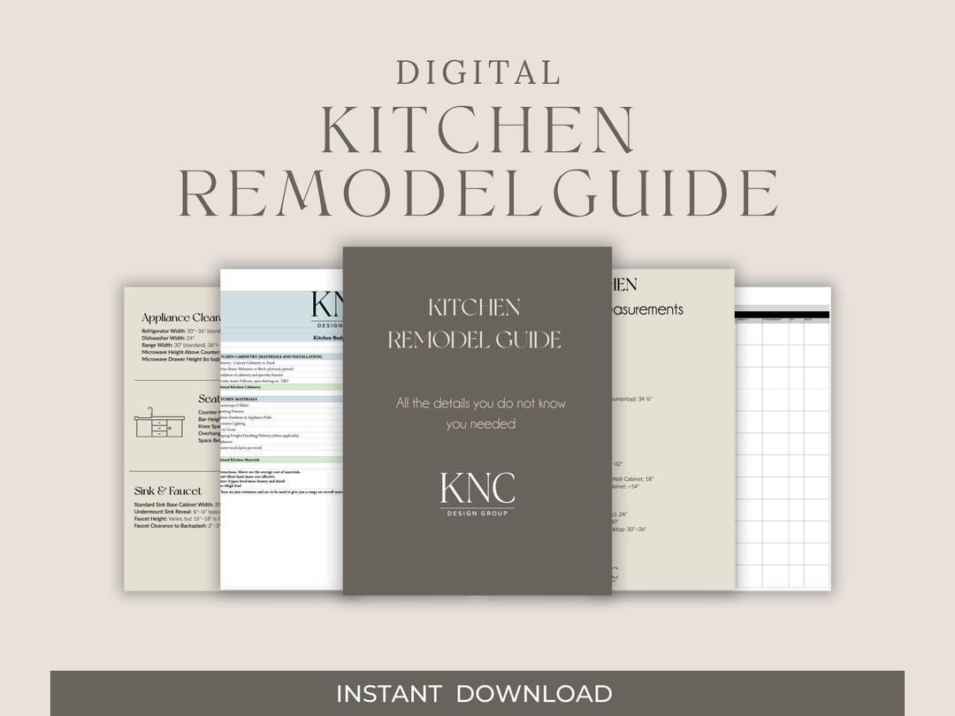 Kitchen Remodel Guide, DIY Kitchen Guide, Kitchen Measurements, Kitchen ...