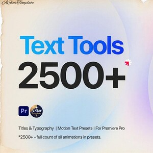 Animated Text for Premiere Pro - Etsy