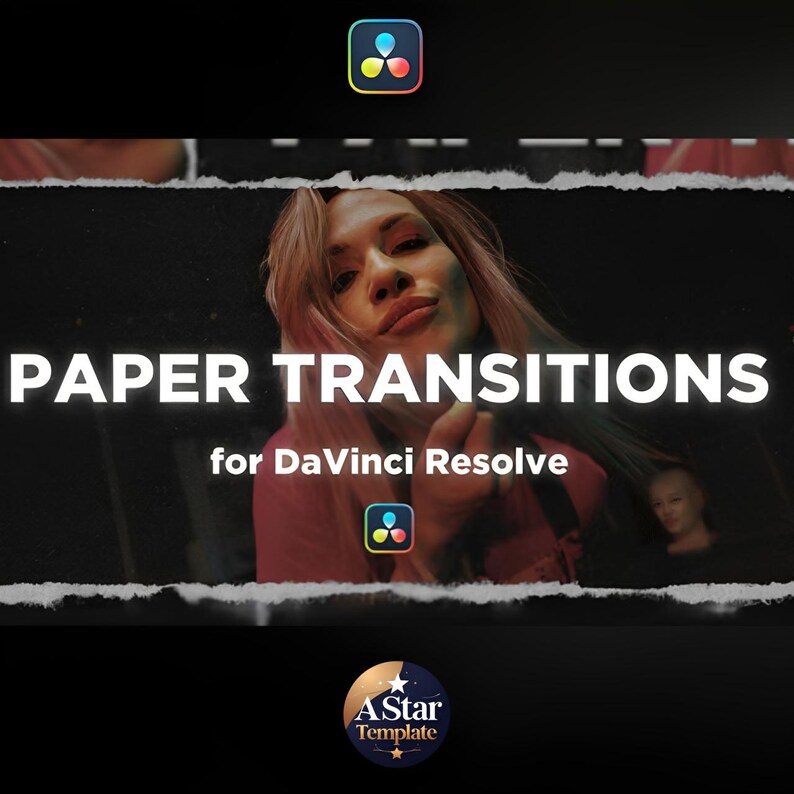 Davinci Resolve Paper Transitions | 4K Video Effects - Etsy UK