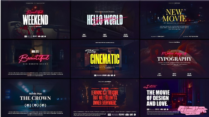 Cinematic Film Titles for Premiere Pro: Customizable Video Editing ...