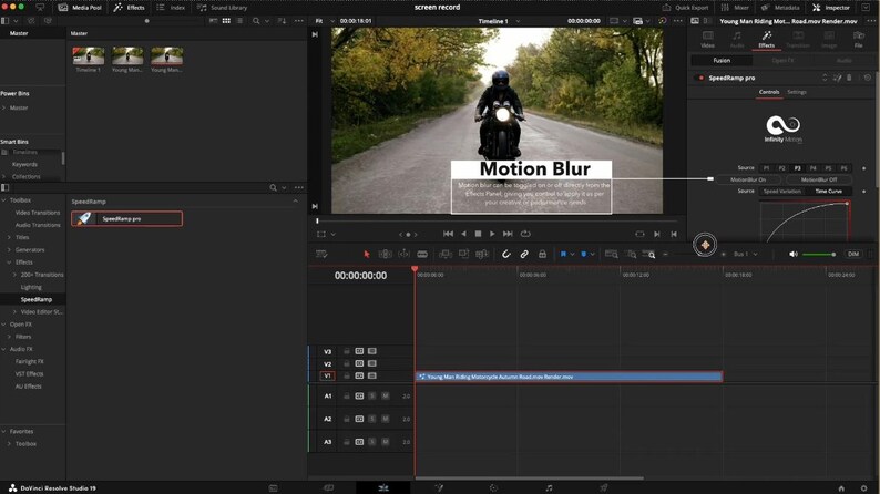 Speed Ramp Pro Davinci Resolve Plugin | Video Editing Effects for Fast ...