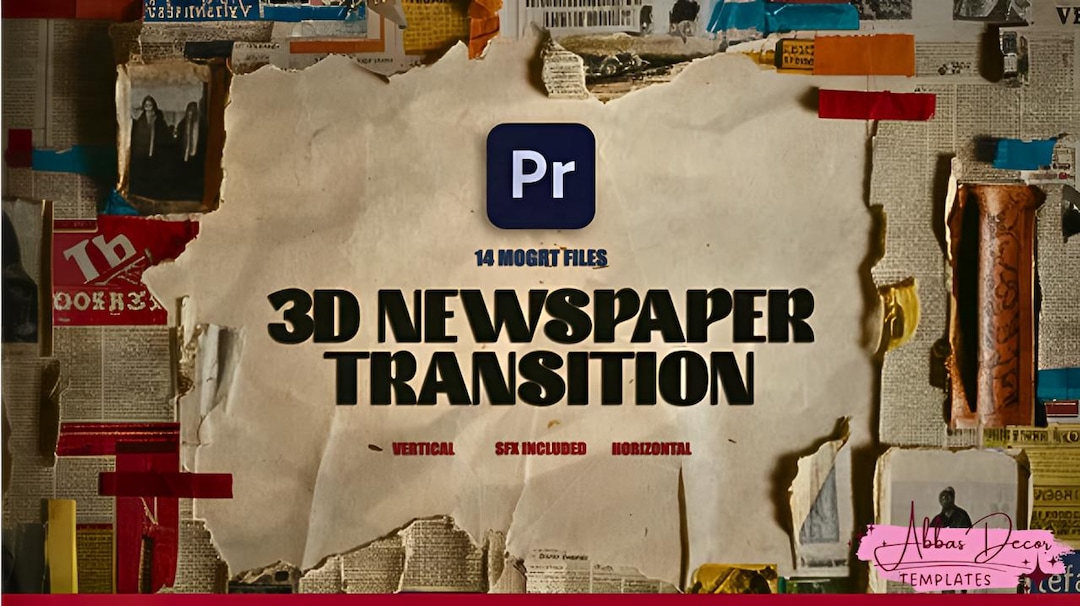 Newspaper Transition MOGRT Files – 14 Stylish Video Transitions for ...