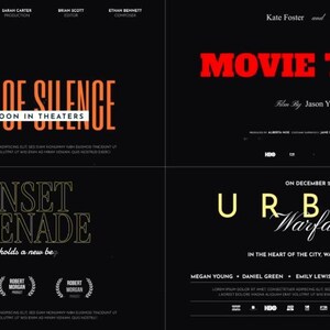 Cinematic Titles for Premiere Pro: Customizable Video Editing Templates ...