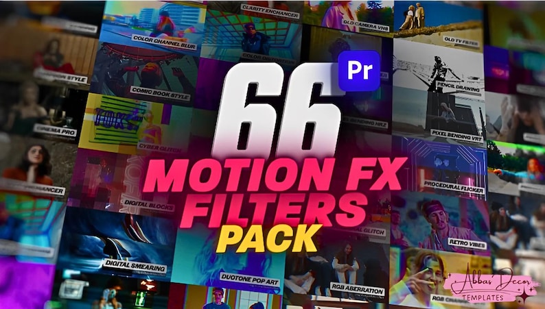 Motion Effect Filters Pack for Premiere Pro - Dynamic Video Transitions ...